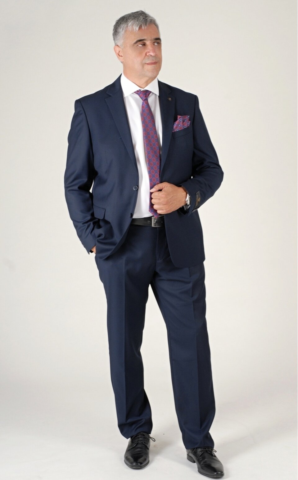 Modrý pánský oblek Regular Fit, model Hugo | PACO ROMANO